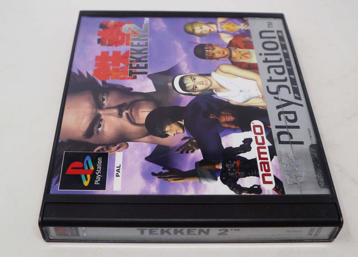 Vintage 1996 90s Playstation 1 PS1 Platinum Tekken 2 Video Game Pal 1- – TwistedToys