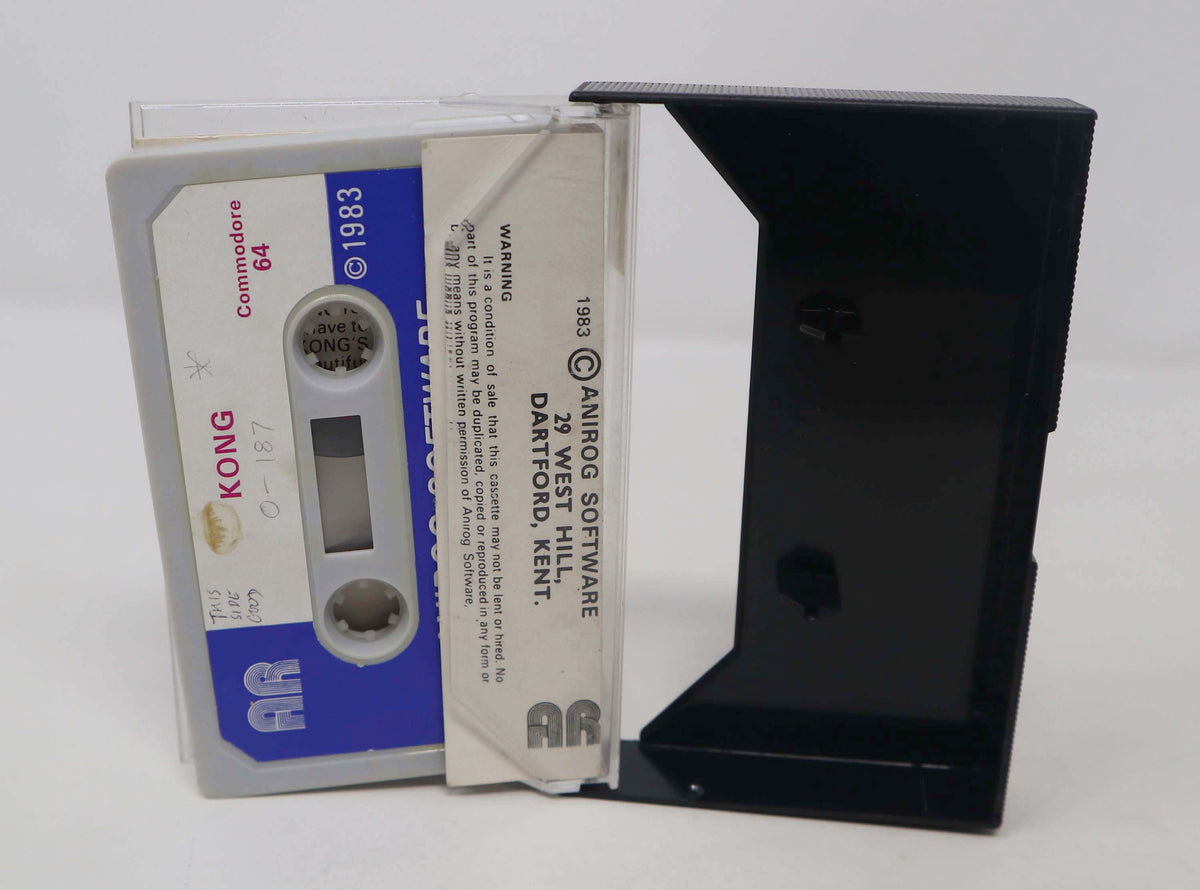 Vintage 1983 80s Commodore 64 C64 Kong Cassette Tape Video Game ...