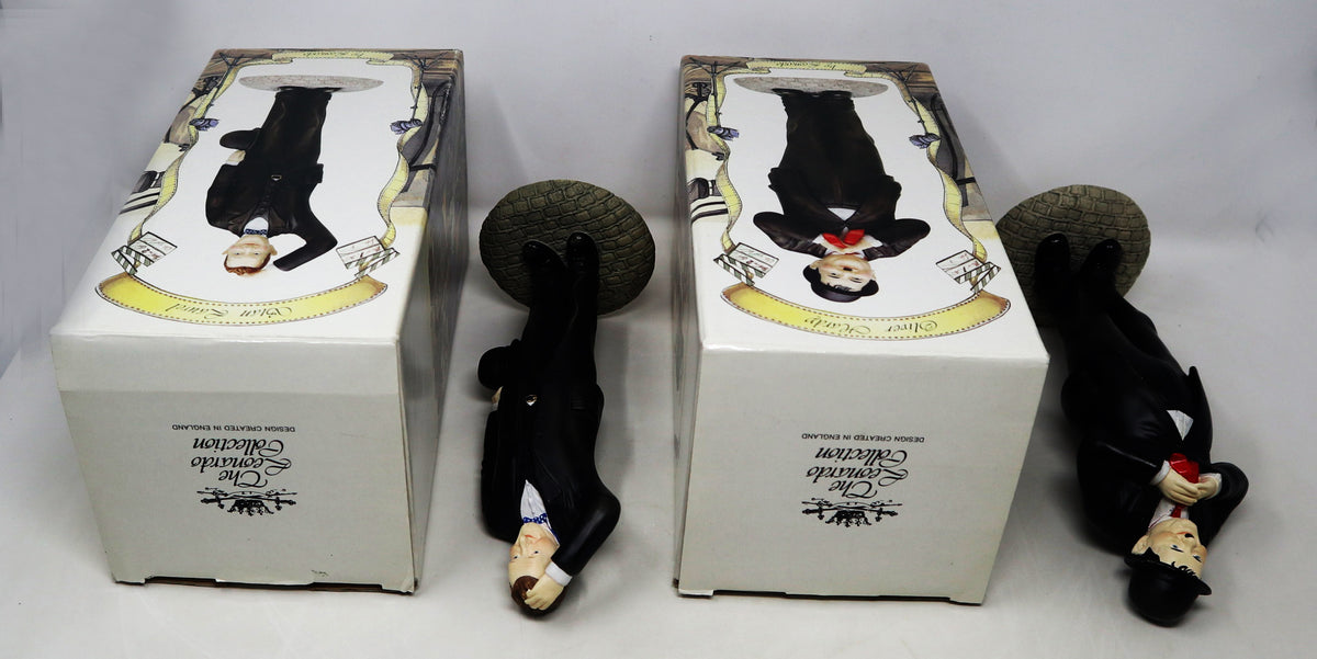 Vintage 1997 90s The Leonardo Collection Stan Laurel & Oliver Hardy Fi ...