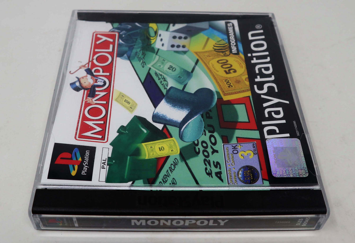 Vintage 1997 90s Playstation 1 PS1 Monopoly Video Game Pal 1-4 Players ...