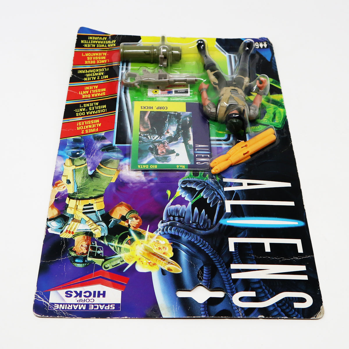 Vintage 1992 90s Kenner Aliens Space Marine Corp. Hicks Action Figure ...