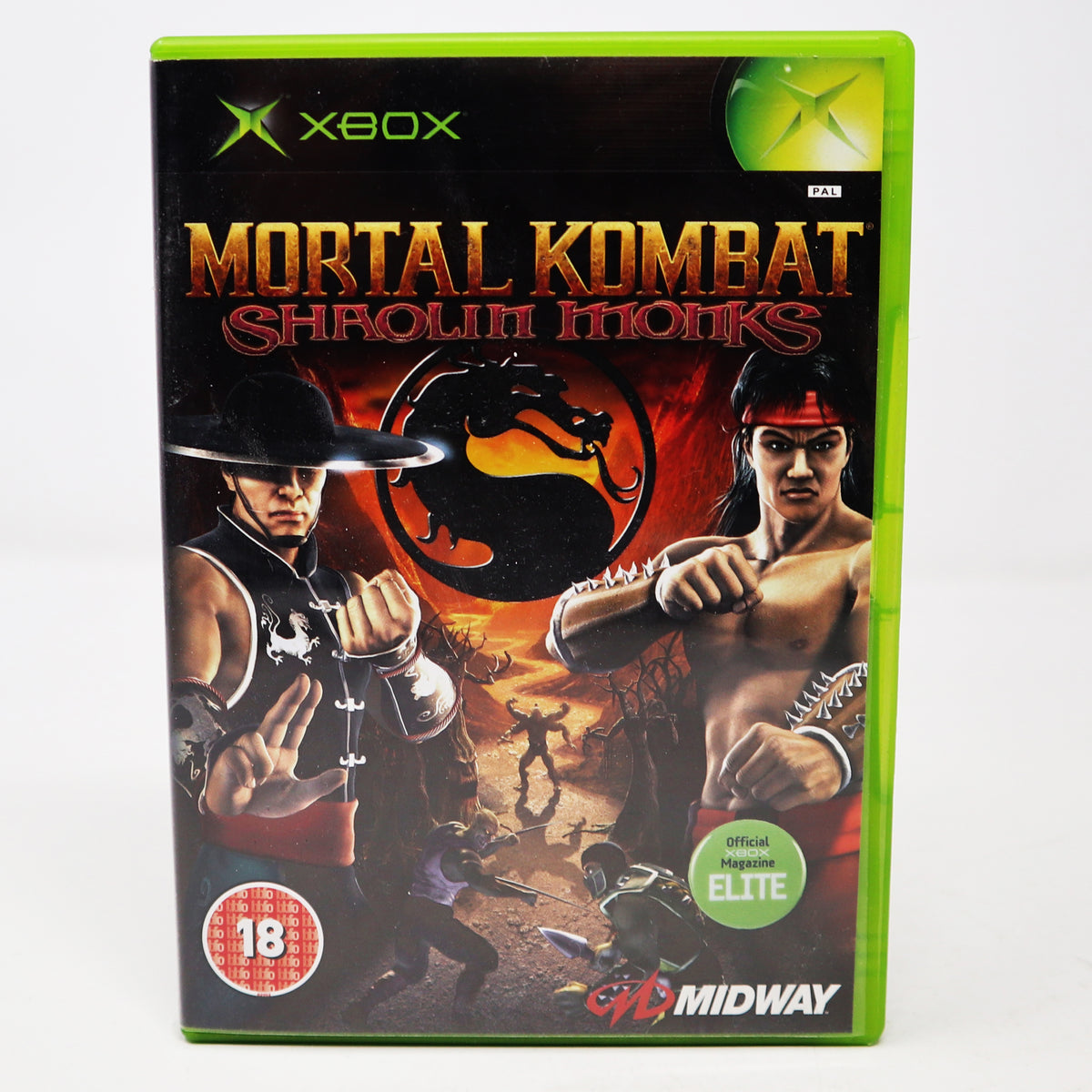 Vintage 2005 Microsoft Xbox X-Box Mortal Kombat Shaolin Monks Video Ga ...